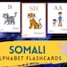 SOMALI Alphabet FLASHCARD With Picture, Learning SOMALI, Somali Letter ...