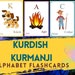 KURDISH Kurmanji Alphabet FLASHCARD With Picture, Learning Kurdish ...