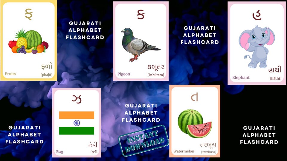 Gujarati Alphabet With English Translation