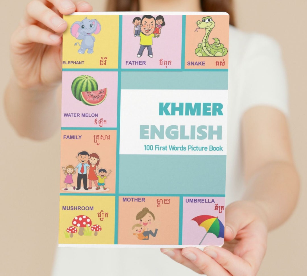 KHMER Alphabet Book Khmer English Frist 100 Words, KHMER Alphabet ...
