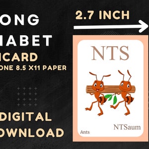 HMONG Alphabet FLASHCARD With Picture, Learning Hmong, Hmong Letter ...