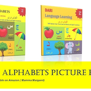 Buy DARI Alphabet CHART With Words and English Translations Printable ...
