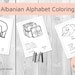 Albanian Alphabet Coloring Pages 36 Pages, Printable Albanian Alphabet ...