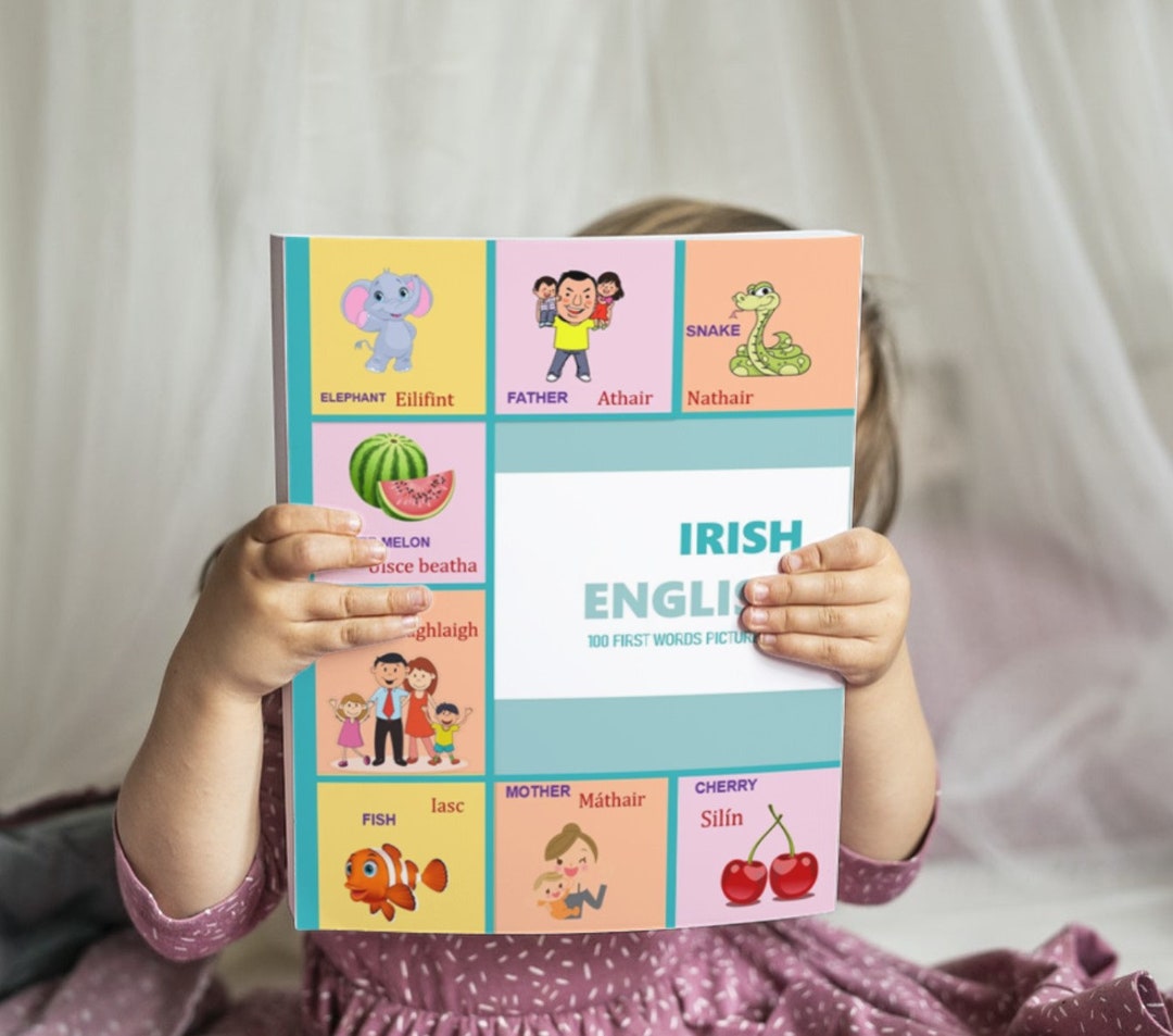 Irish Childrens Book irish English First 100 Words Picture Book, Irish ...