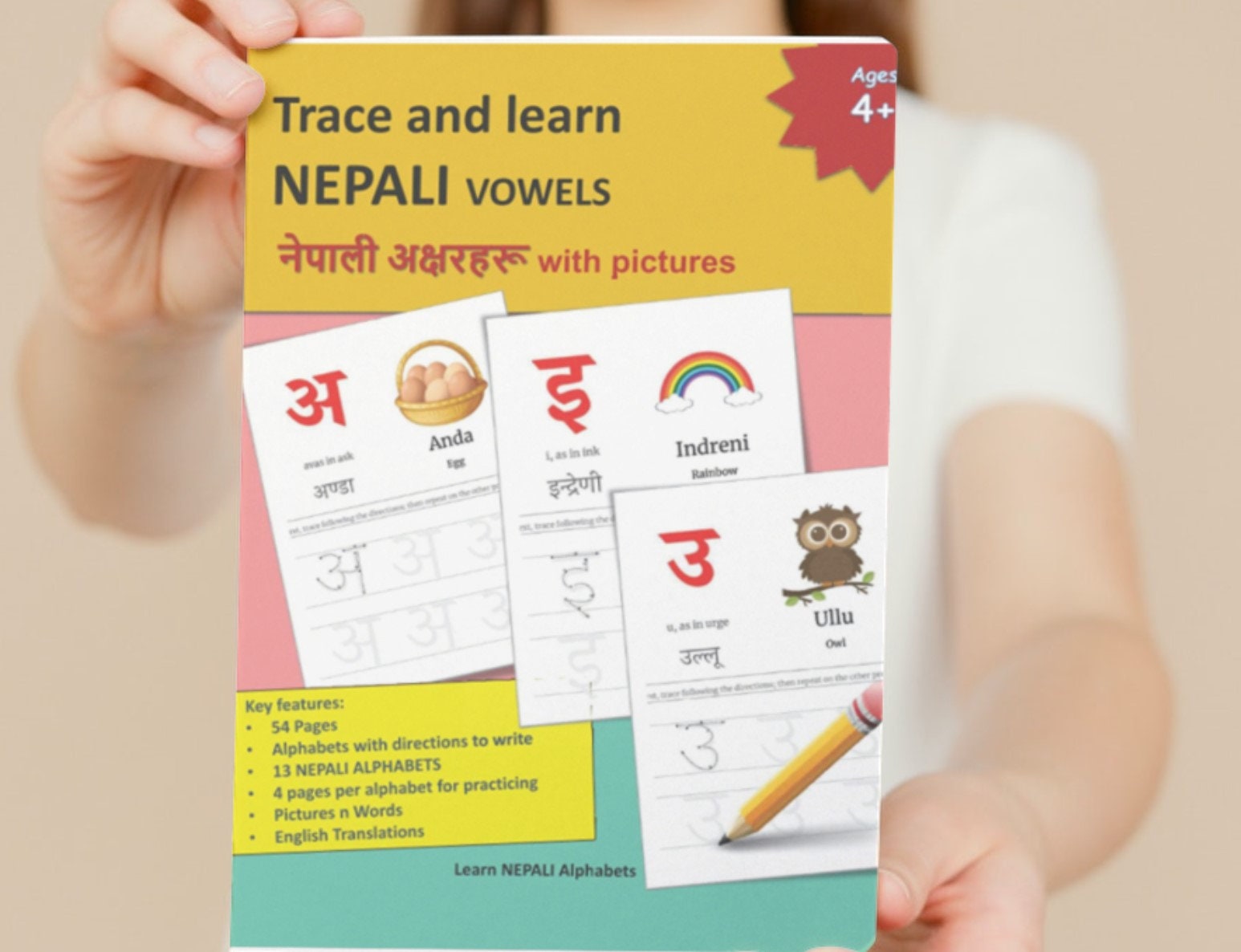 Nepali Alphabet Books Nepali English First 100 Words, Alphabet Picture ...