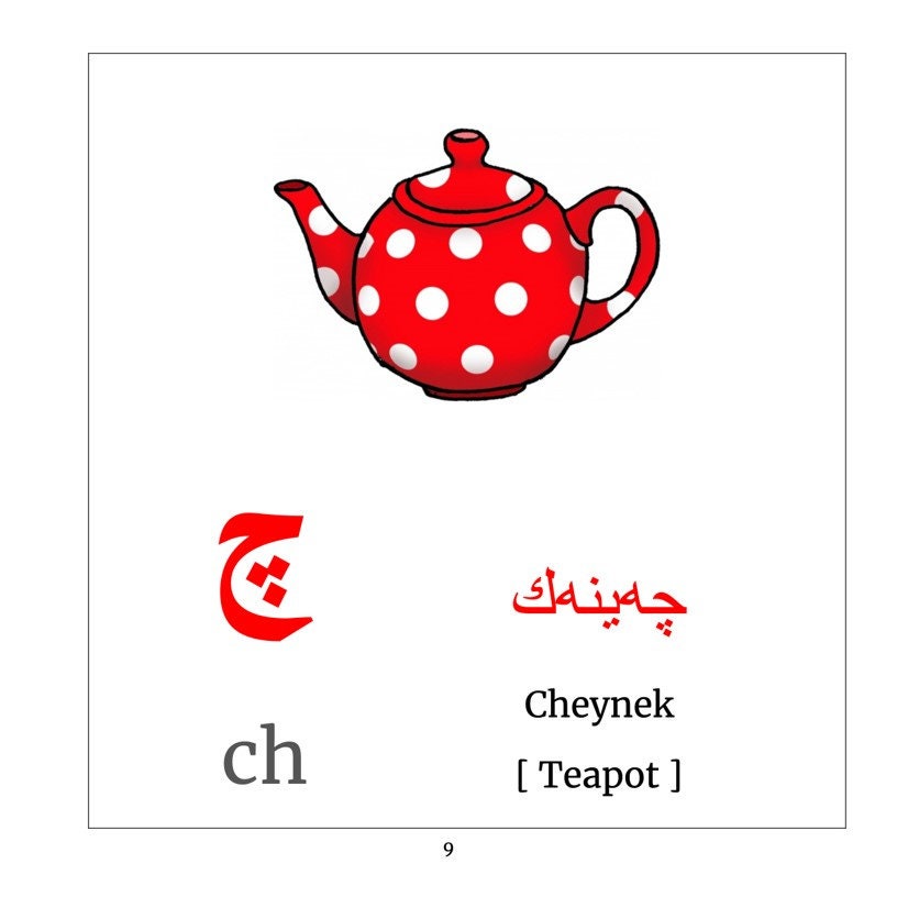 UYGHUR Childrens Book UYGHUR English First 100 Words Picture Book ...