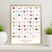 HUNGARIAN ALPHABET CHART Print, Hungarian Alphabet Poster With Words ...
