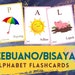 BISAYA (CEBUANO) Alphabet FLASHCARD With Picture, Learning Bisaya ...
