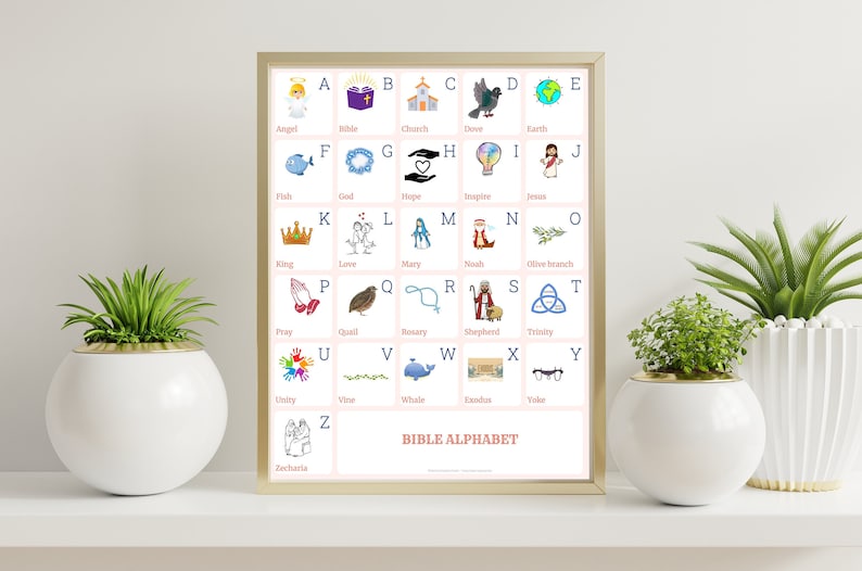 BIBLE ALPHABET POSTER Digital Download Bible Alphabet - Etsy