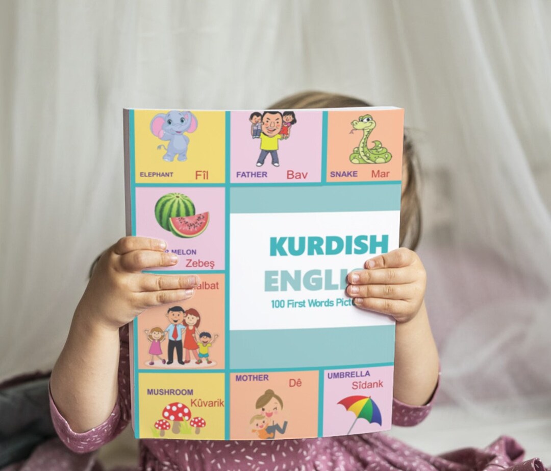 Kurdish Books for Children Kurdish English 1st 100 Words Picture Book ...