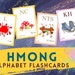 HMONG Alphabet FLASHCARD With Picture, Learning Hmong, Hmong Letter ...