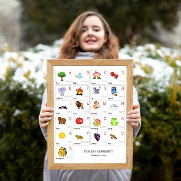 Italian Alphabet - Etsy