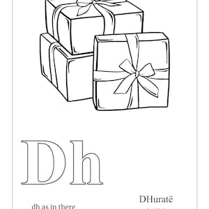 Albanian Alphabet Coloring Pages 36 Pages, Printable Albanian Alphabet ...