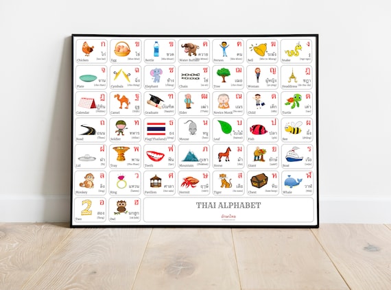 Thai Alphabet Chart Printable