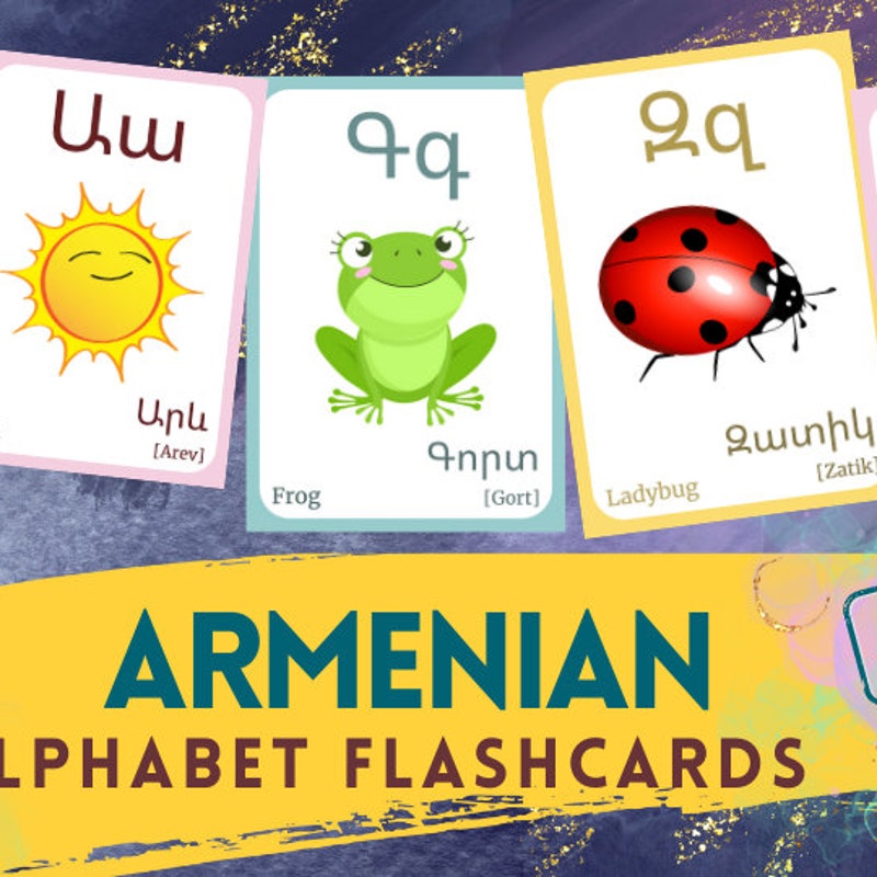 Alphabet Flashcards - Etsy
