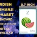 KURDISH Kurmanji Alphabet FLASHCARD With Picture, Learning Kurdish ...