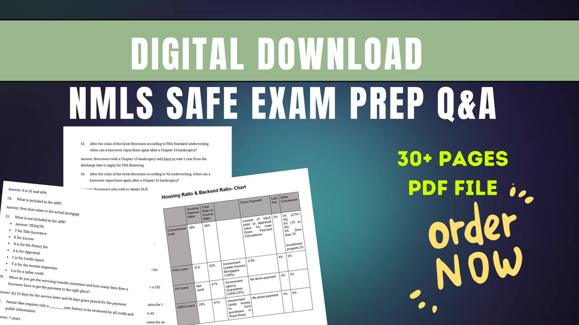 225+ Practice Q&A for NMLS SAFE Mortgage Loan Officer Exam | Practice ...