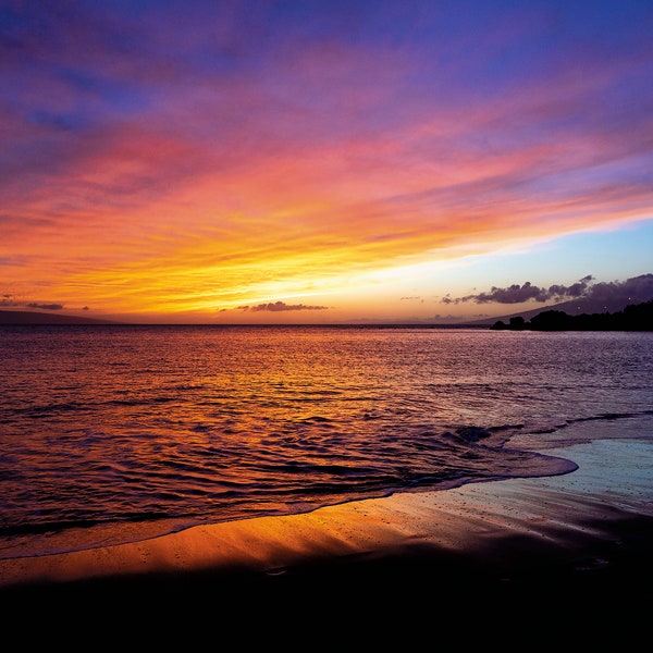 Ocean Sunset Wall Art - Etsy