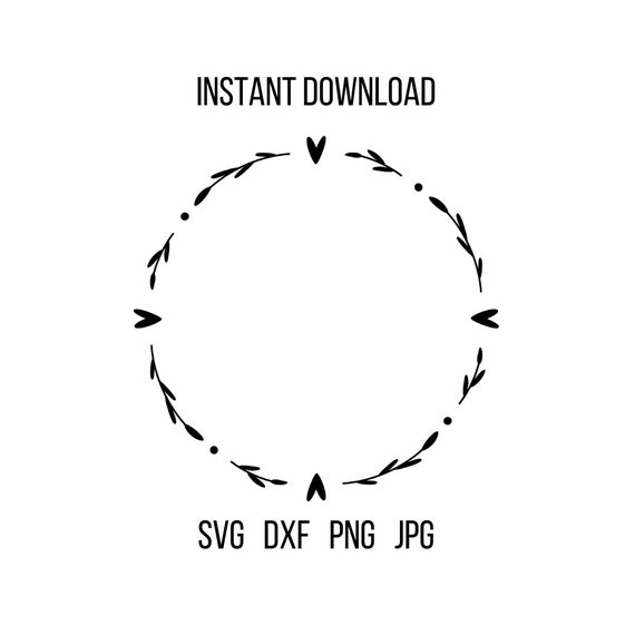 Plotterdatei: Herzkranz Svg Dxf Jpg Png | Etsy