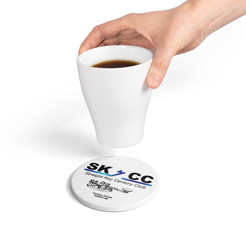 Personalized SKCC Coaster - Straight Key Century Club, Ham Radio ...