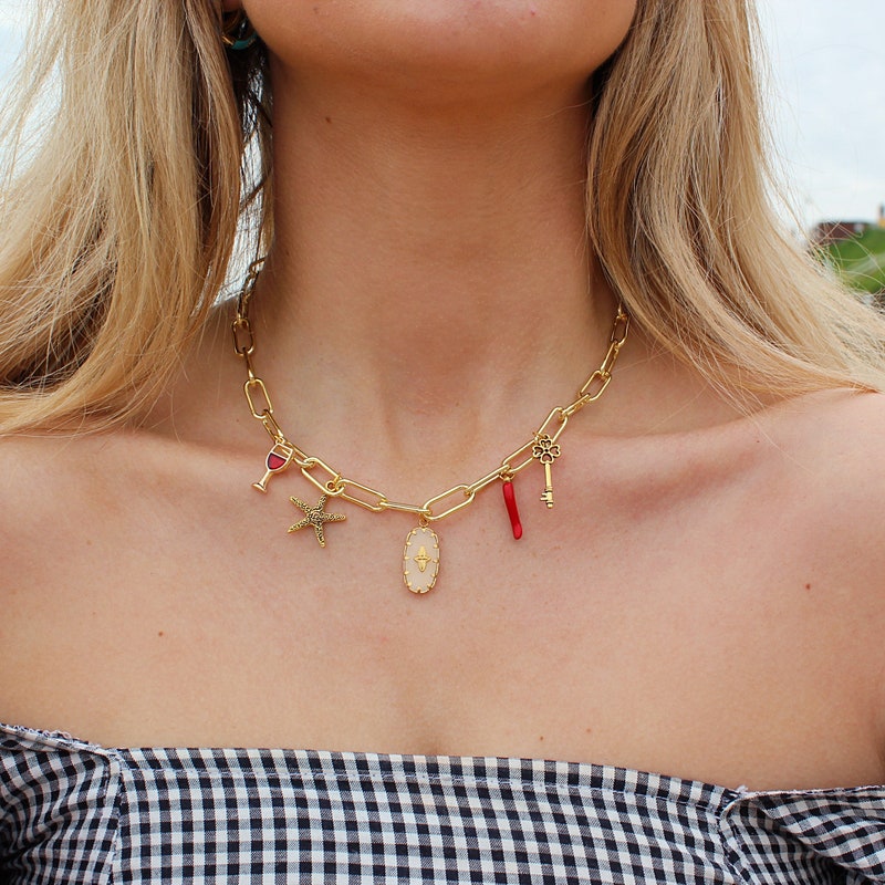 Charm Necklaces - Etsy
