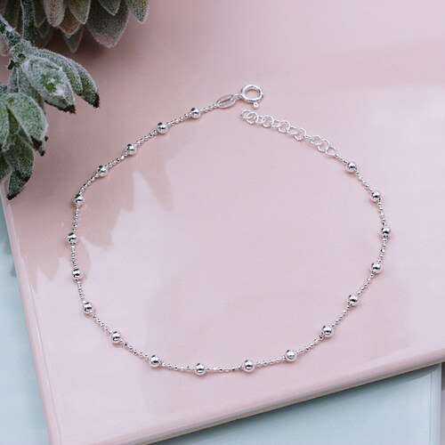 Sterling Silver Simple Snake Chain Anklet Silver Ankle Chain - Etsy UK