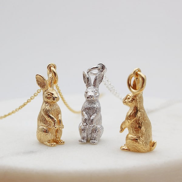 Rabbit Necklace - Etsy
