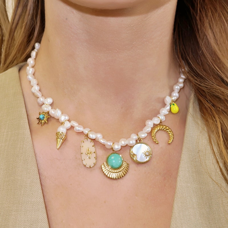 Charm Necklace - Etsy