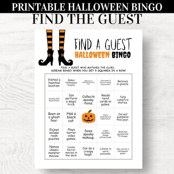 Halloween Bingo - Etsy