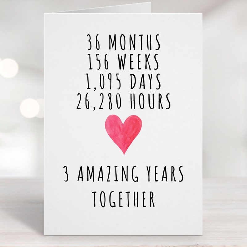 3 Year Anniversary - Etsy