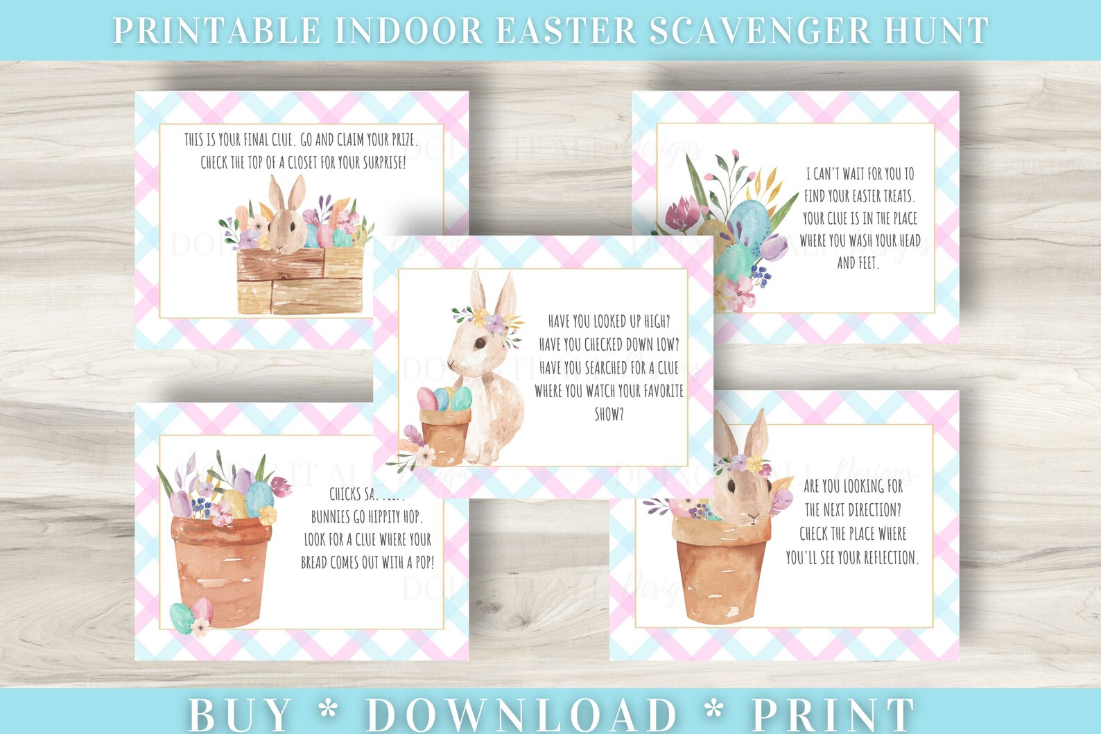 Easter Scavenger Hunt Printable Easter Egg Hunt Kids Easter | Etsy