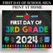 Printable First Day of 4th Grade Sign 2024, Back to School Poster ...