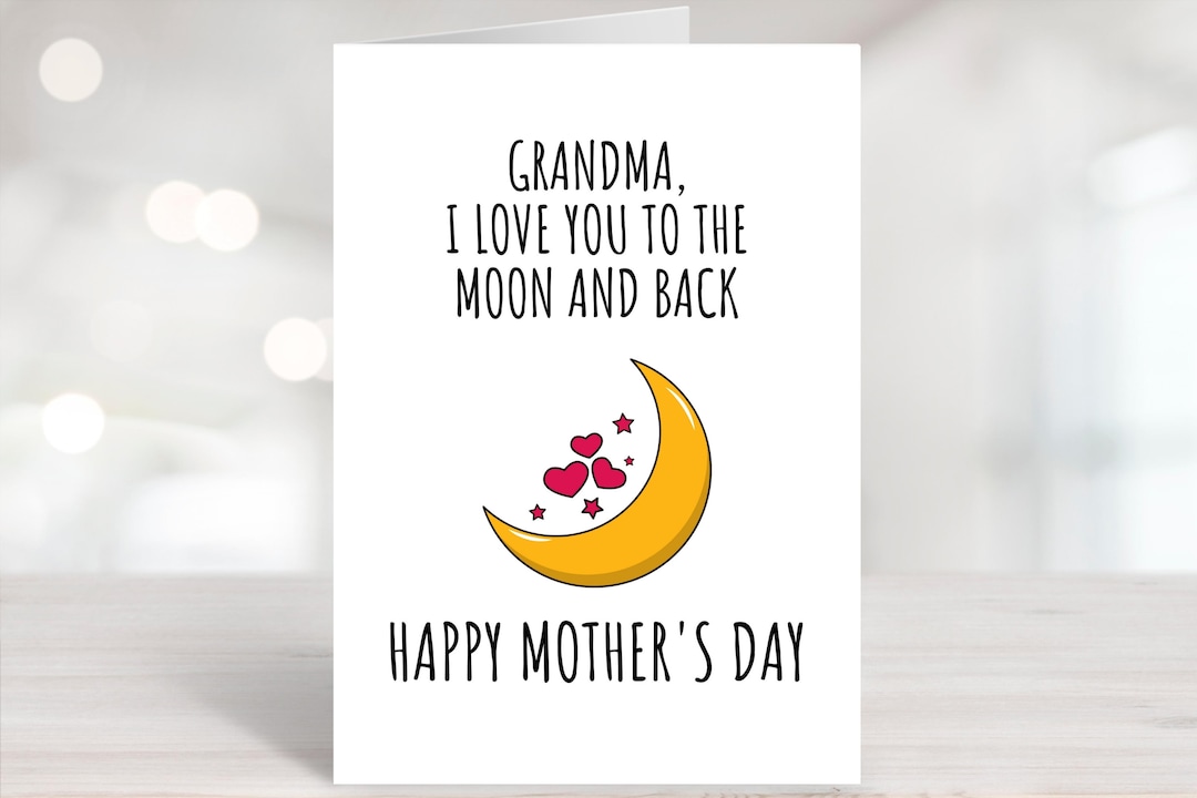 Printable Mothers Day Card for Grandma Grandma Gift DIY - Etsy