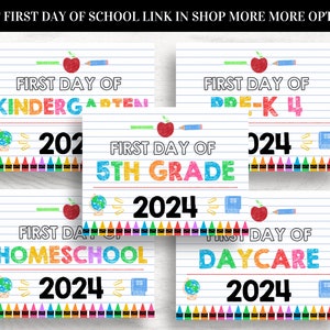 Printable First Day of 2nd Grade Sign 2024, Back to School Poster ...