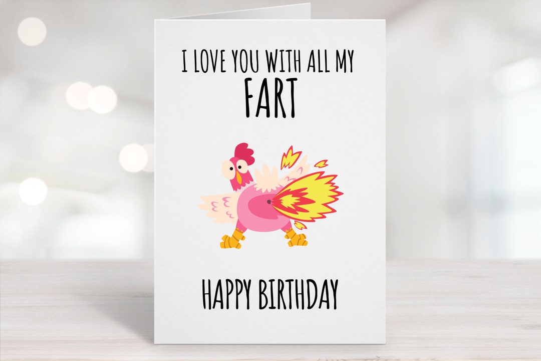Printable Birthday Card, Funny Birthday Card, Rude Birthday Card ...