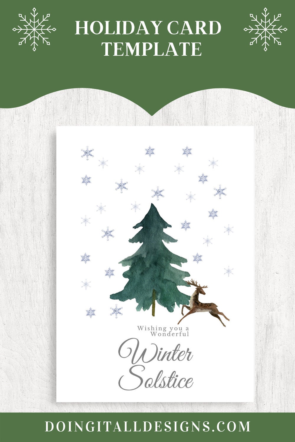 Printable Winter Solstice Cards Yule Cards Instant Download | Etsy