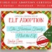 Printable Elf Quarantine Kit, Elf Adoption Certificate, Elf Countdown ...