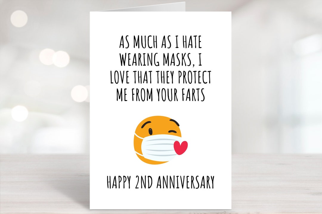 Printable Anniversary Card Two Year Anniversary Card 2nd - Etsy