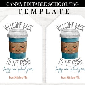 Editable Back to School Gift Tag: Canva Template (PDF Download) - Etsy