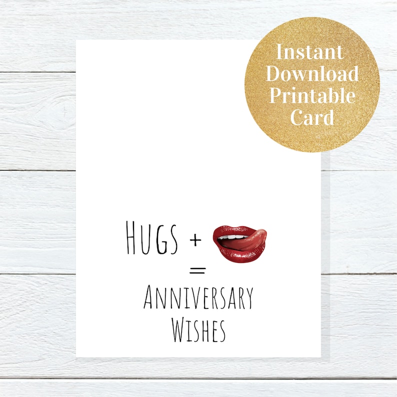 Printable Naughty Anniversary Card Printable Sexy Anniversary Etsy