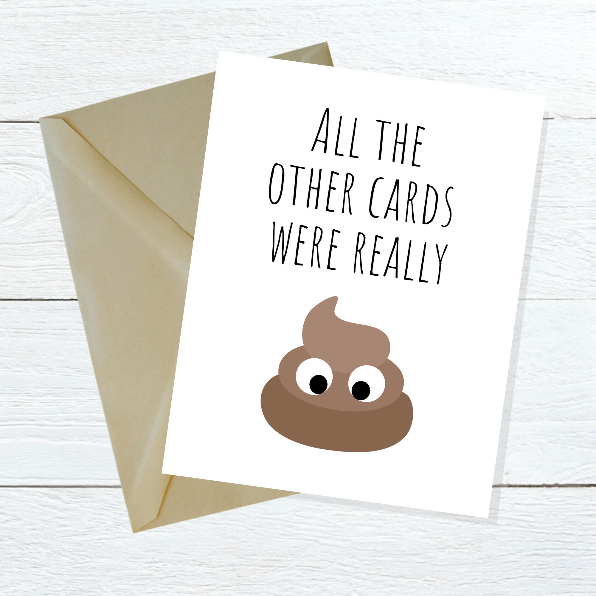 Printable Poop Birthday Card Printable Poop Valentine's - Etsy