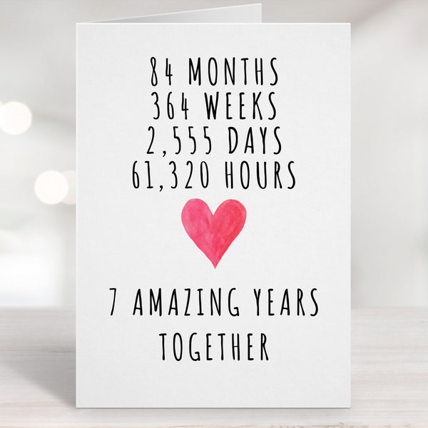 7th Anniversary Gift - Etsy