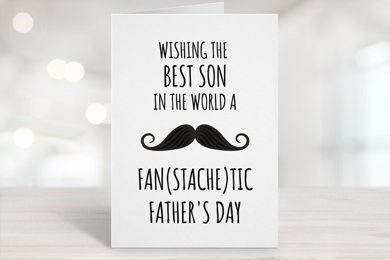 Printable Father's Day Card Printable Son Card Card for - Etsy