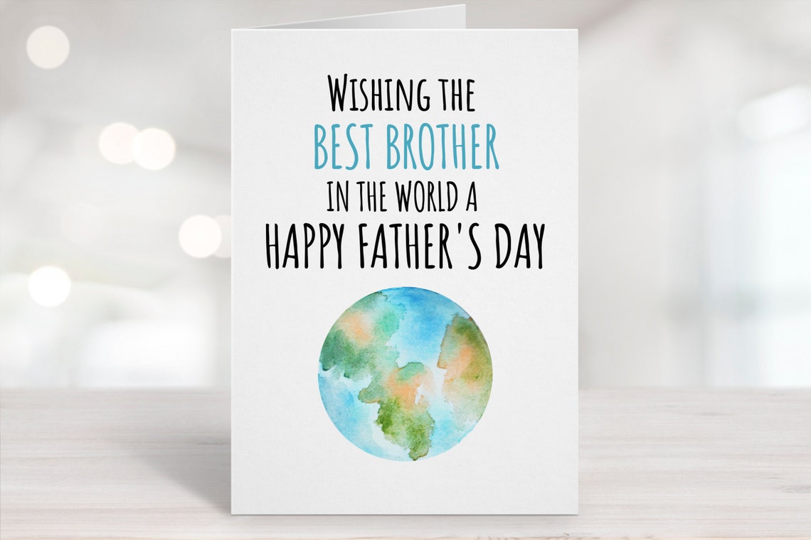 Printable Father's Day Card Printable Brother Card Card - Etsy