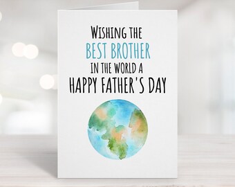 Father's Day Card for Brother, Amazing Brother Father's Day Card, Happy ...