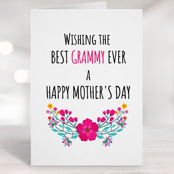 Grammy Birthday Card Printable - Etsy