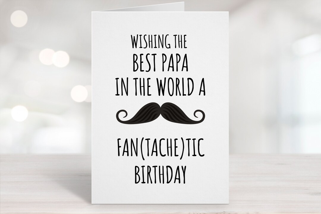 Printable Birthday Card Papa Birthday Card Papa Bday Card - Etsy