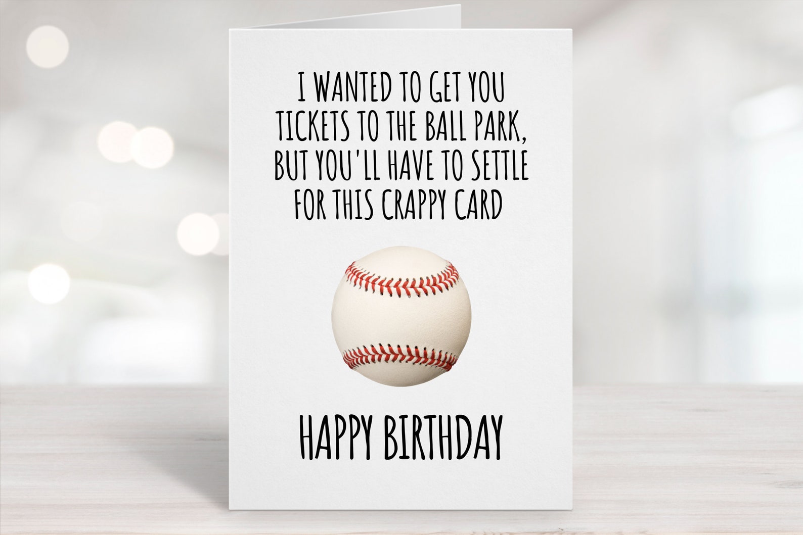 Printable Birthday Card Downloadable Card Baseball Lovers - Etsy