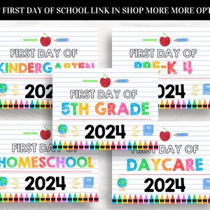 Printable First Day of 4th Grade Sign 2024, Back to School Poster ...