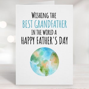 Printable Father's Day Card, Printable Grandfather Card, Card for ...